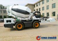 China Self Loading Mobile Concrete Mixer With 4000L Real Concrete Yield Per Batch for sale