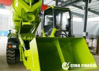 China 3.5CBM Self Loading Concrete Mixer , Double Cone Concrete Drum Mixer for sale