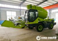 China 3.5CBM Self Loading Concrete Mixer , Double Cone Concrete Drum Mixer for sale