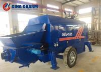 China HBTS50R Trailer Mounted Concrete Pump , 50m3/H Diesel Mobile Concrete Pump for sale