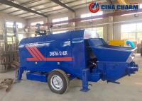 China HBTS50R Trailer Mounted Concrete Pump , 50m3/H Diesel Mobile Concrete Pump for sale