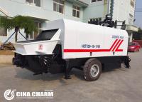 China 176kw Diesel powerTrailer mounted concrete pump 90m3/h Capacity for sale