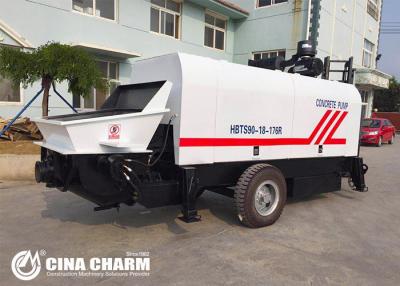 China 176kw Diesel powerTrailer mounted concrete pump 90m3/h Capacity for sale
