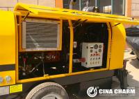 China Diesel / Electric Trailer Mounted Concrete Pump For Construction Engineering for sale