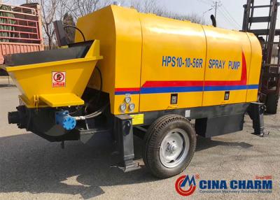 China High Reliability Trailer Mounted Concrete Pump Easy To Move For Small Construction Projects for sale