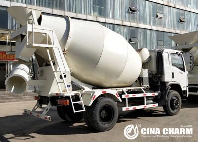 China 8 Cubic Meters Truck Mounted Concrete Mixer , Cement Mixer Truck 213kw for sale