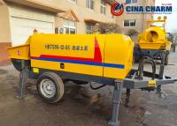 China Electric / Diesel Trailer Mounted Concrete Pump High Efficiency 50m3/H for sale