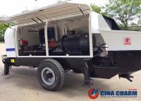 China Electric / Diesel Trailer Mounted Concrete Pump High Efficiency 50m3/H for sale