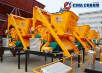 China 1.8T Portable Cement Mixer , Hydraulic Mixer Machine With 14m3/H Capacity for sale