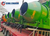 China Drum Type Concrete Mixer , Small Portable Cement Mixer 350L Output Volume for sale