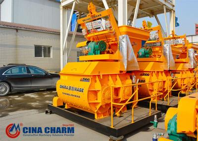 China Water Pump Two Shaft HZS25 25m³ Automatic Cement Mixer for sale