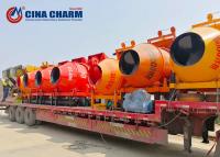 China Horizontal Drum Mixer Machine , JZC 350 Portable Electric Concrete Mixer for sale