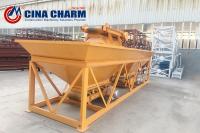 China Ready mix three bins automatic Concrete Batching machine with weighing system for sale