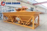 China Ready mix three bins automatic Concrete Batching machine with weighing system for sale