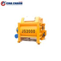 China Twin Shaft Forced Js2000 560L Electric Concrete Mixer for sale