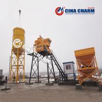 China Hydraulic Hopper Hzs60 1000L Small Concrete Mixing Plant for sale