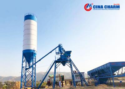 China Ports HZS35 Discharging 750L Concrete Mixing Plant for sale