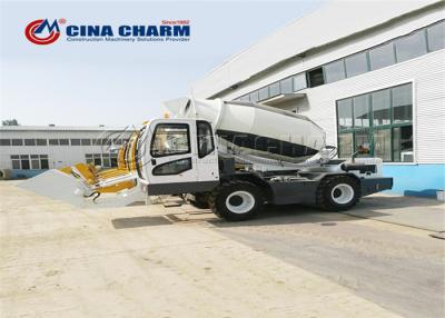China 4 Wheel Driver 1.2m3 Self Loading Concrete Mixer Truck for sale