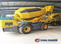 China 4 Wheel Driver 1.2m3 Self Loading Concrete Mixer Truck for sale