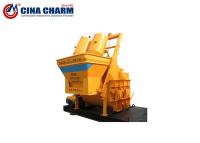 China Twin Shaft Charging 800L 25m3/h Js500 Concrete Mixer for sale