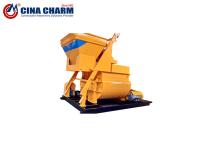 China Twin Shaft Charging 800L 25m3/h Js500 Concrete Mixer for sale