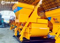 China Twin Shaft Discharge 0.75m3 JS750 Concrete Mixer Machine for sale