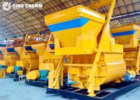 China Twin Shaft Discharge 0.75m3 JS750 Concrete Mixer Machine for sale