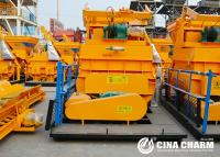 China Stationary Small Automatic Capacity JS750 Twin Shaft Concrete Mixer for sale