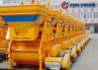 China Twin Shaft 2400L 90m3/h JS1500 Concrete Mixer Machine for sale
