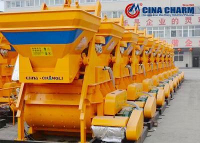 China Twin Shaft 2400L 90m3/h JS1500 Concrete Mixer Machine for sale