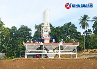 China Electric 25M3/H HZS25 Concrete Batching Plant CE Certificated for sale