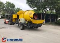 China 30m3/H 40m3/H Mobile Concrete Mixer With Pump Diesel Engine for sale