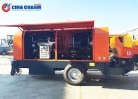 China 30TPH Portable Diesel Concrete Mixer Pump Building Equipment for sale