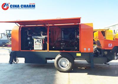 China HBTS40 Trailer Concrete Pump 40m3/H Cement Pumping Equipment Concrete Pump for sale