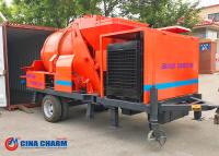 China Diesel Type 560L Small Concrete Mixer And Pump Machine Equipment for sale