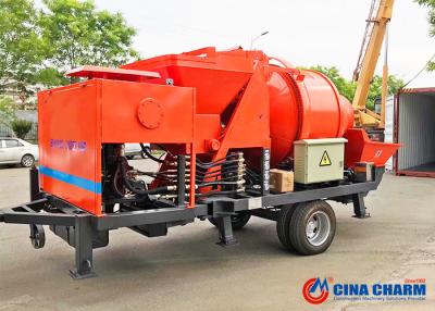 China Diesel Type 560L Small Concrete Mixer And Pump Machine Equipment for sale