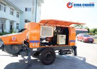 China Hydraulic Mobile Diesel 40m3/h Trailer Mounted Concrete Pump S - Pipe Valve for sale