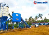 China HZS60 Commercial Concrete Mixing Station Commodity Automatic Metering for sale