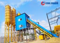 China Stationary HZS60 60m3/H Concrete Mixing Plant Equipment 4100mm Discharging for sale