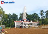 China HZS50 Twin Shaft Mixer Batching Plant Stationary Concrete Batching Plant for sale