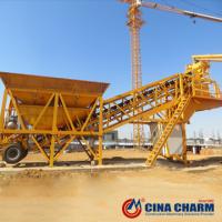 China Automatic Working Mobile Batching Plant YHZS35 With 35m3/Hour for sale