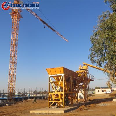 China YHZS60 Mobile Concrete Batching Plant 60m3/H Electric Concrete Mixing Plant for sale