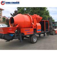 China JBS30 Mobile Concrete Mixer With Pump Electric Trailer Concrete Mixer Pump for sale