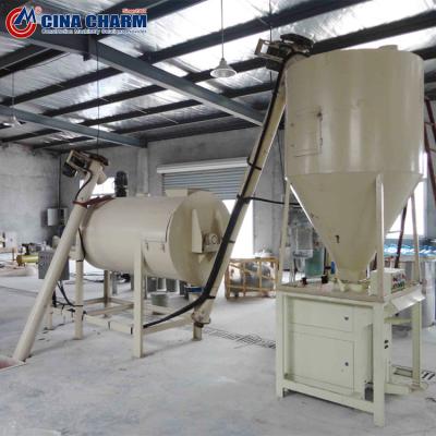 China Mini Dry Mortar Production Line To Mixes 3-5T/H Simple Type Tile Adhesive Mixing Machine for sale