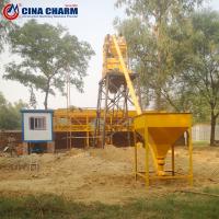 China Double Sets Of HZS25 Commercial Concrete Mixing Plant Construction Projects for sale