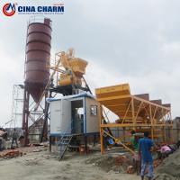 China 4.1m Dry Powder Dry Concrete Batching Plant Small Mixing Plant HZS35 for sale