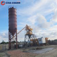 China 4.1m Dry Powder Dry Concrete Batching Plant Small Mixing Plant HZS35 for sale