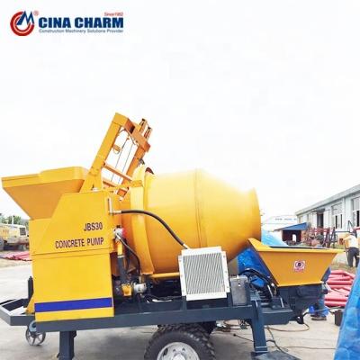 China JBS30 30m3/H Mini Small Concrete Mixer With Pump for sale