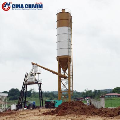 China Mini Type Dry Concrete Batching Plant HZS35 With PLD1200 Small Rmc Plant for sale
