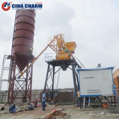 China Hzs35 Fixed Mini Dry Concrete Batching Plant Engineering Construction Machinery for sale